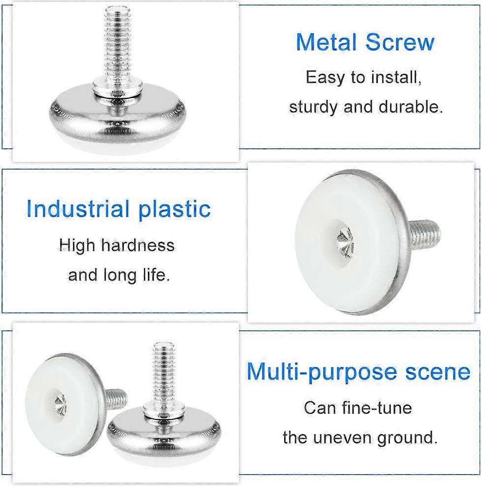 30 PCS Adjustable Jack Foot Plastic and Metal Leveling Feet with Nut ...