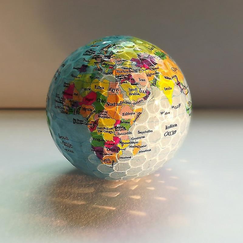 Golf balls globe map print earth golf ball indoor / outdoor beginner ...