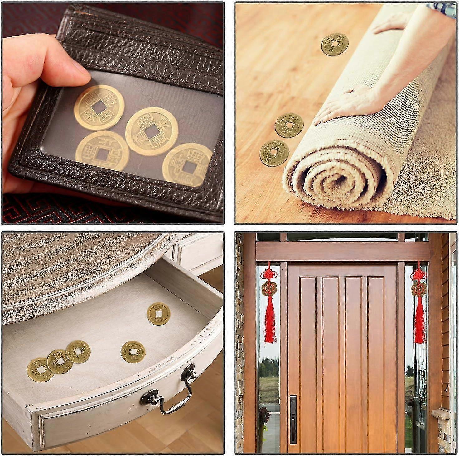 100 Pieces 1 Inch Chinese Fortune Coins Feng Shui I-Ching Coins Chinese ...