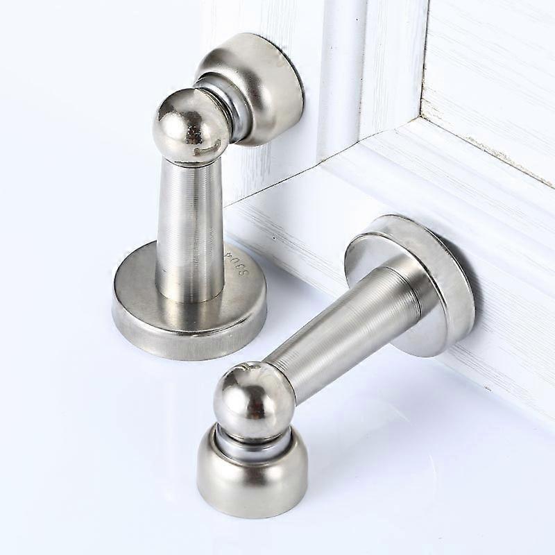 Magnetic Door Stop - Stainless Steel Look Magnetic Door Bracket, Wall ...