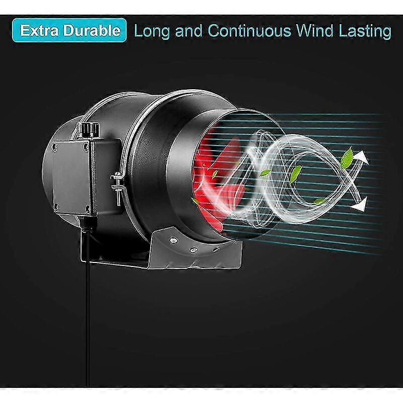 100mm Adjustable Exhaust Fan, 350 M3/h Air Extractor With Variable ...