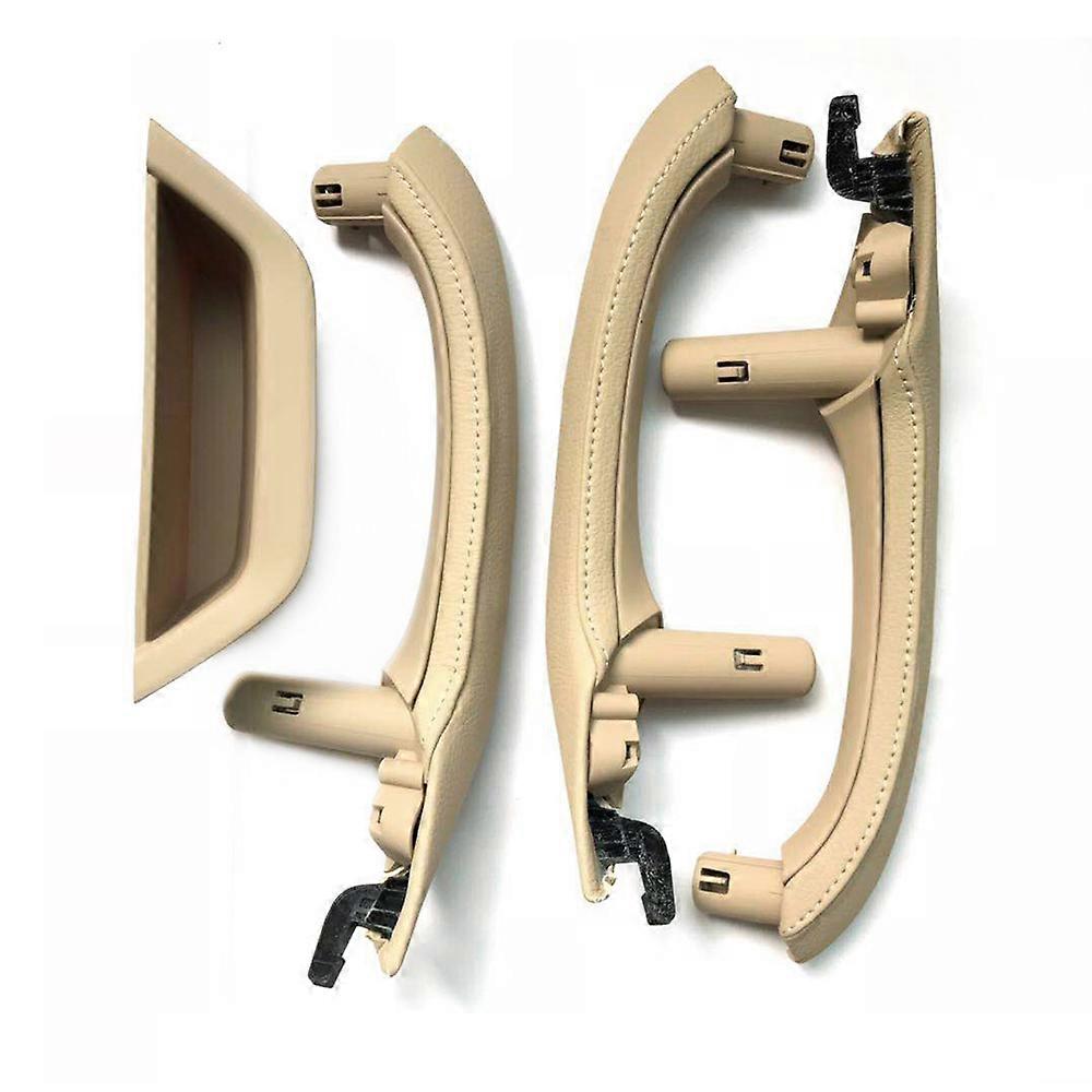 Left Right Driver Car Interior Door Pull Handle Leather Cover Set ...