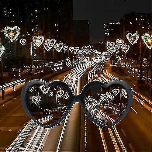 Heart Effect Diffraction Glasses - See Hearts! - Special Effect Rave ...