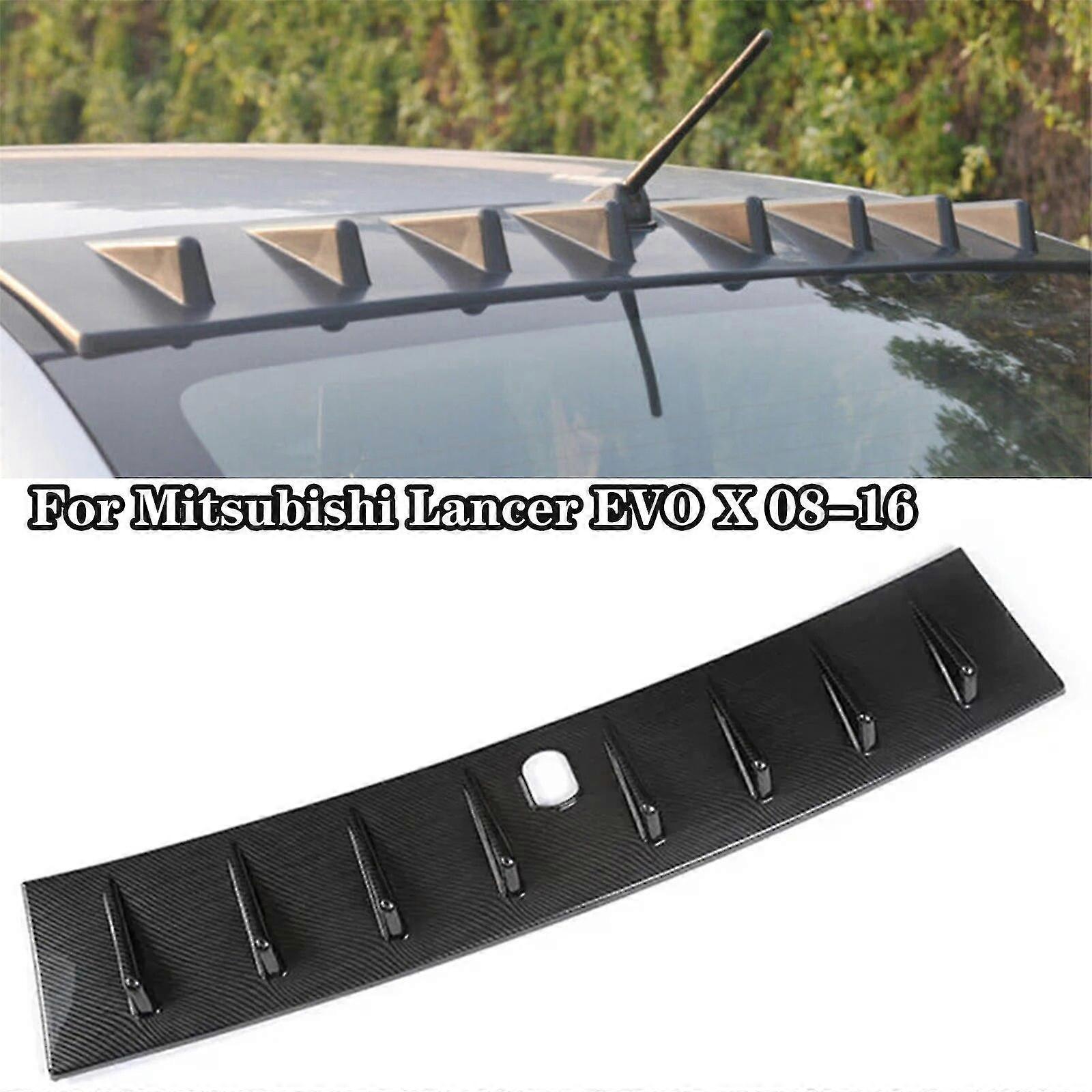 For 2008-2016 Mitsubishi Lancer EVO X Rear Top Roof Shark Fin Spoiler ...