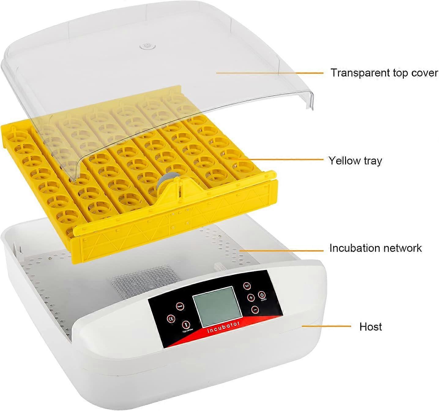 56 Chicken Incubators for Hatching Eggs, Egg Incubator with Automatic ...