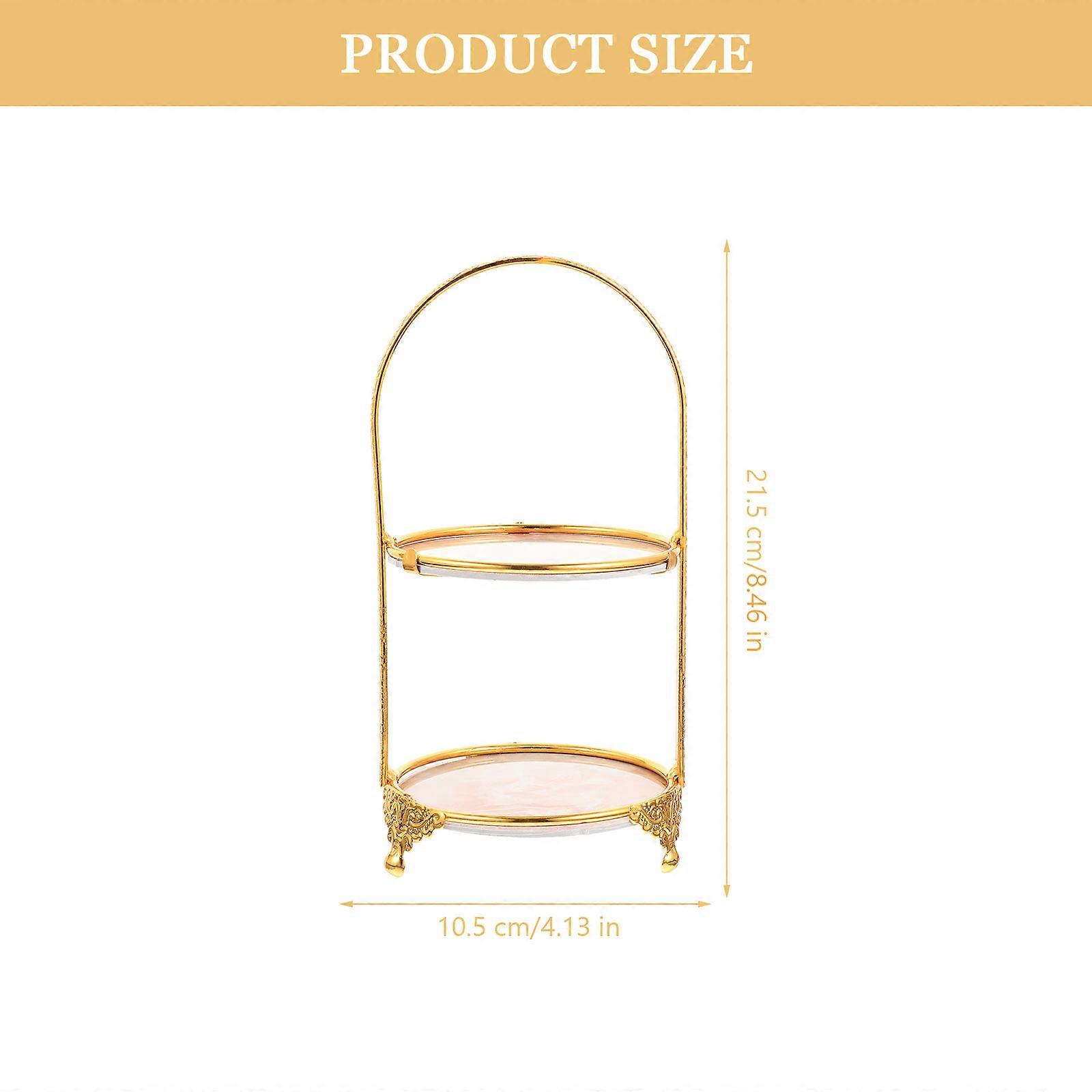 Metal Dessert Stand Portable Cake Holder Portable Dessert Tray Tiered ...