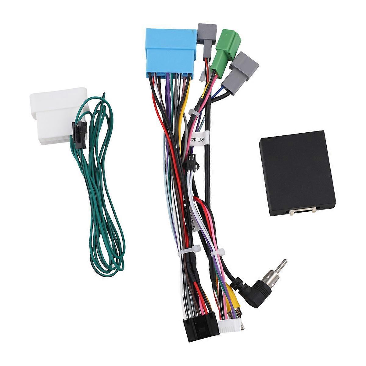16 Pin Android 2 Din GPS Radio Car Power Connector with Speaker Cable ...
