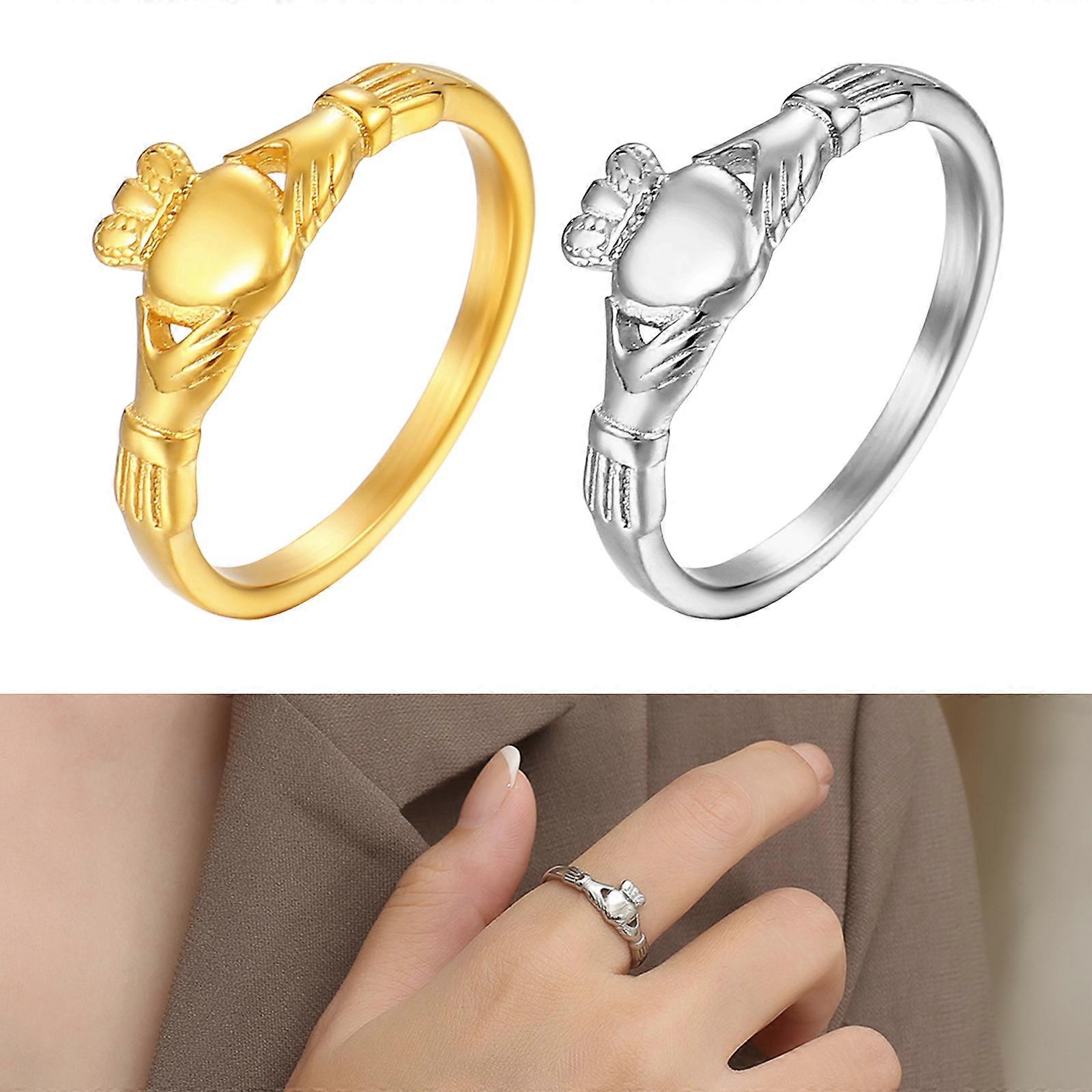 Claddagh Rings for Couples Featuring Iconics Symbols of Love Friendship ...