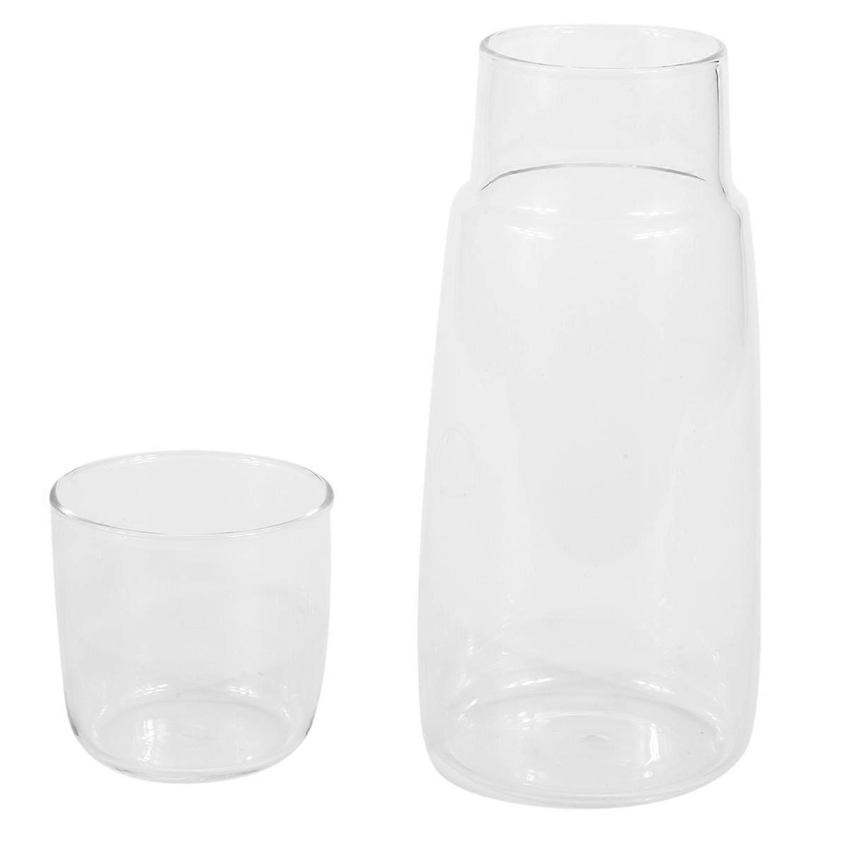 Clear Bedside Water Carafe Set with Tumbler Glass for Bedroom ...