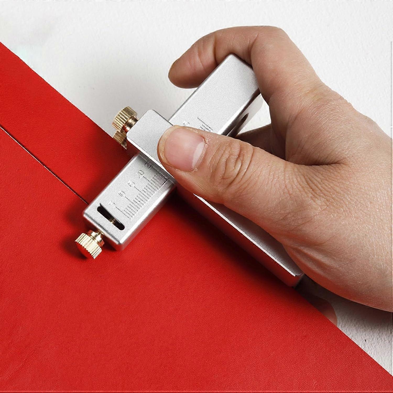 Leather Strip Cutting Tool for Crafts, Aluminum Alloy Belt Cutter with ...