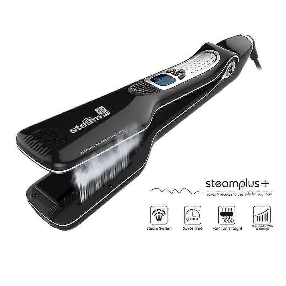 Professional Steam Hair Straightener and Flat Iron, a Ceramic Electric ...