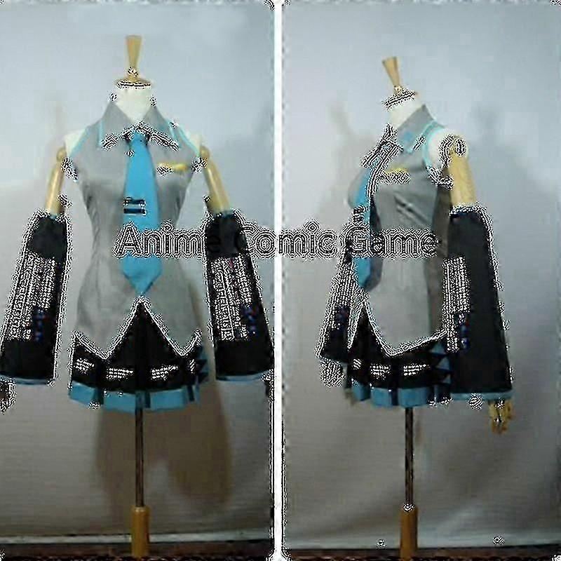Vocaloid Miku Cosplay Wig and Costume Set for Women, Beginner-Friendly ...