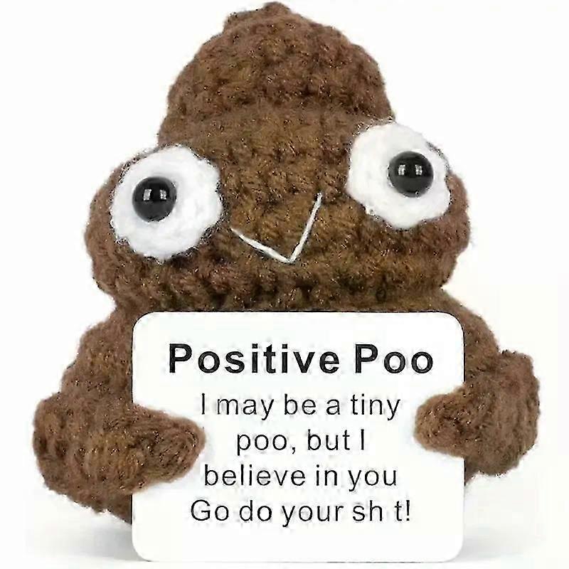 Poo Cute Crochet Potato Toy With Inspirational Quote Card, Ideal ...
