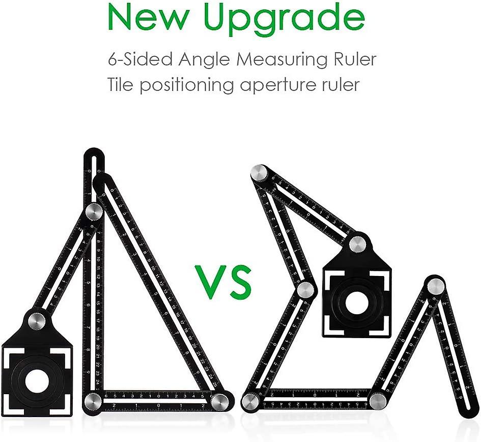 Template Tool, Aluminum Alloy Angle Template Multi Angle Ruler ...