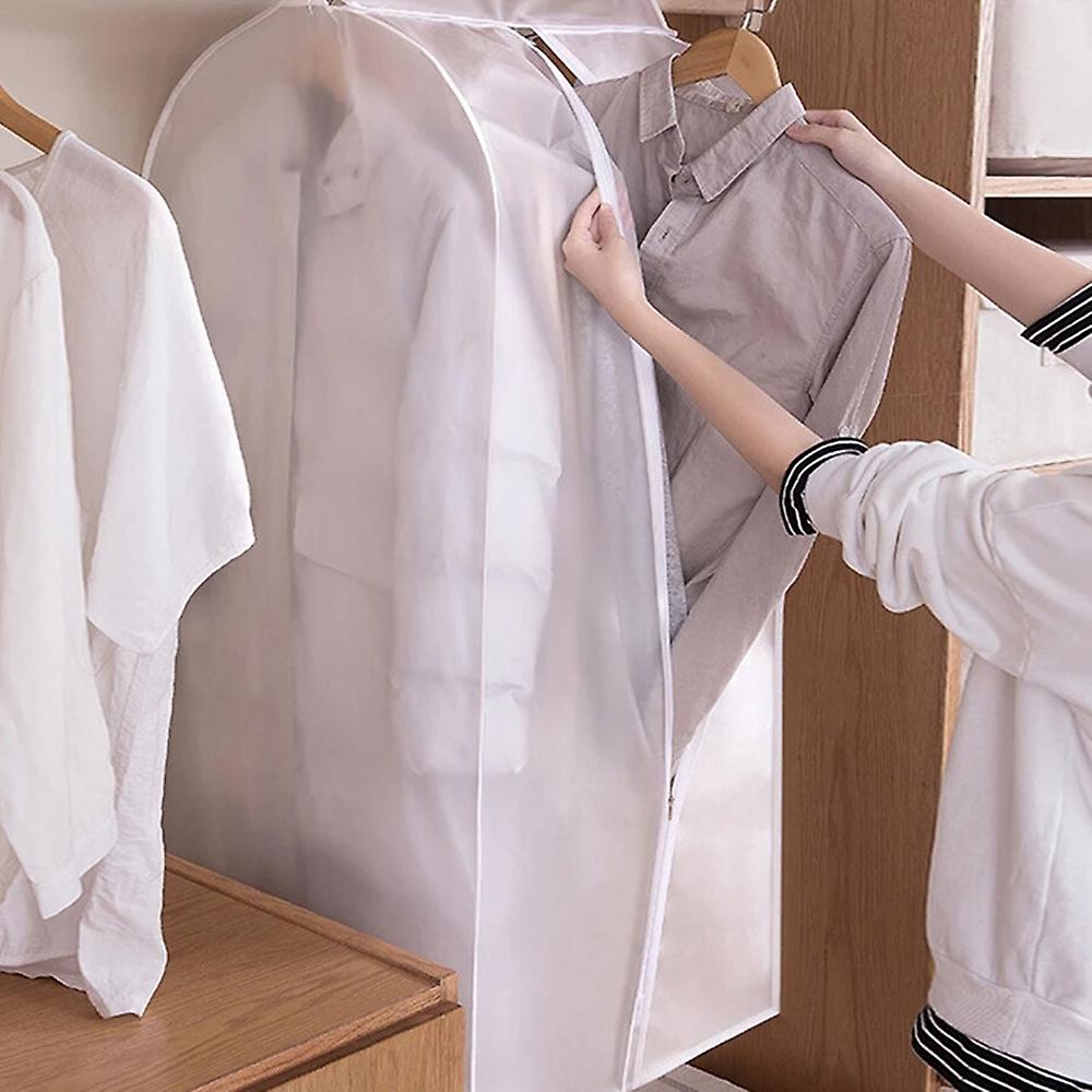 1pcs Dust Cover Clothes Hanging Bag Enclosed Clothes Rack Floor Hanger ...