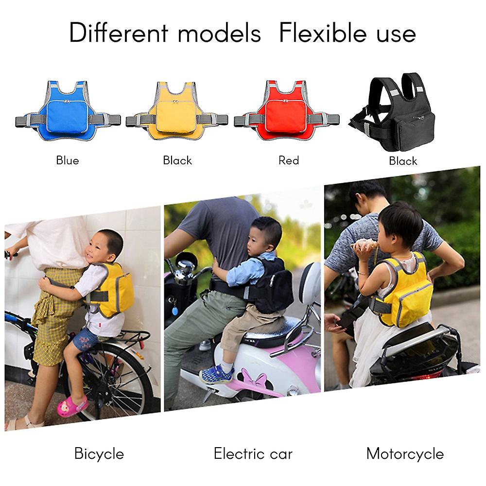Children Motorcycle Safety Harness Adjustable Electric Vehicle Safety ...