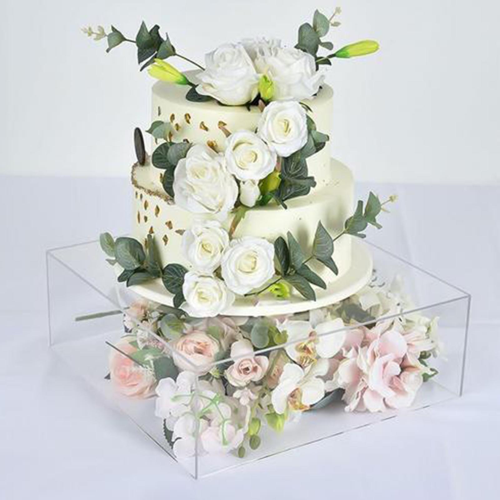 Fillable Cake Stand Round Square Hexagon Wedding Cake Display Cake ...