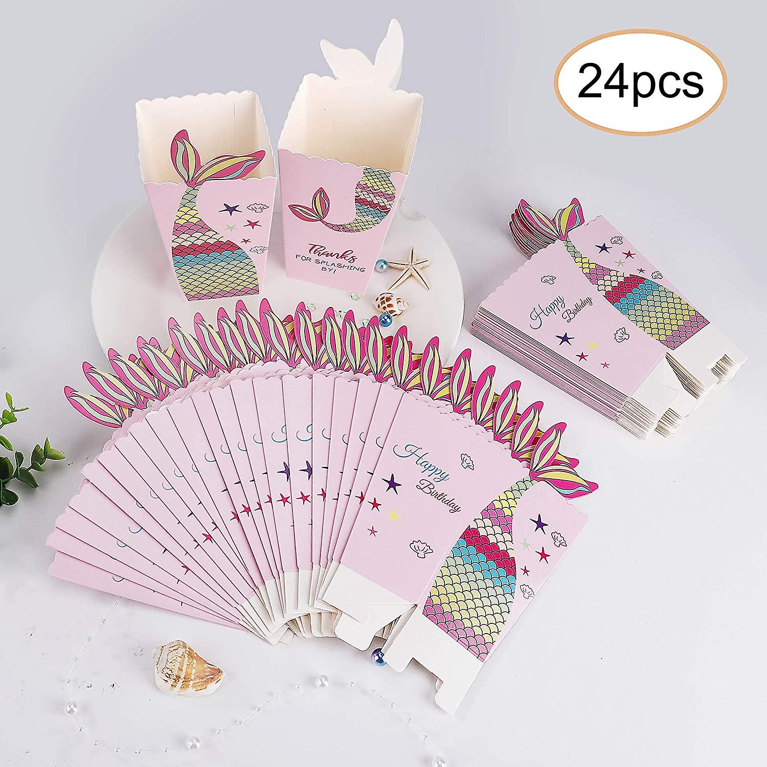 Popcorn boxes mermaid popcorn bags fishtail popcorn bag cardboard ...
