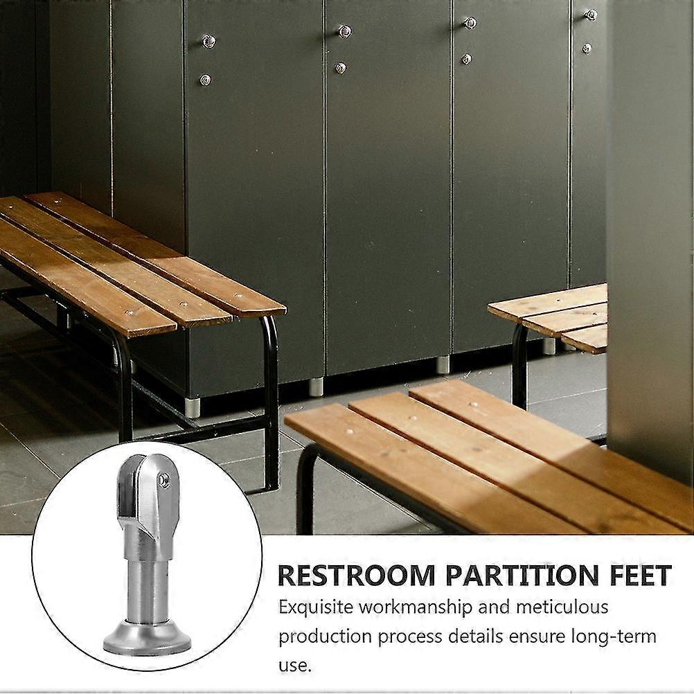 4 Pcs Braces Restroom Partition Bracket - Stainless Support for Toilet ...