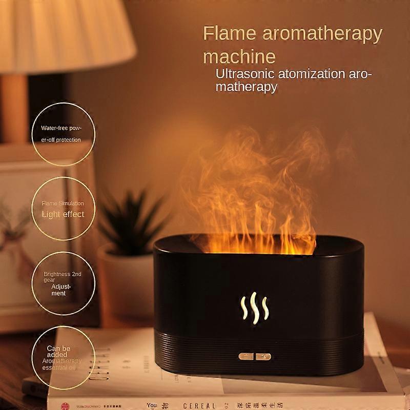 Aroma Diffuser Air Humidifier Ultrasonic Cool Mist Maker Fogger Led Essential Oil Flame Lamp ...
