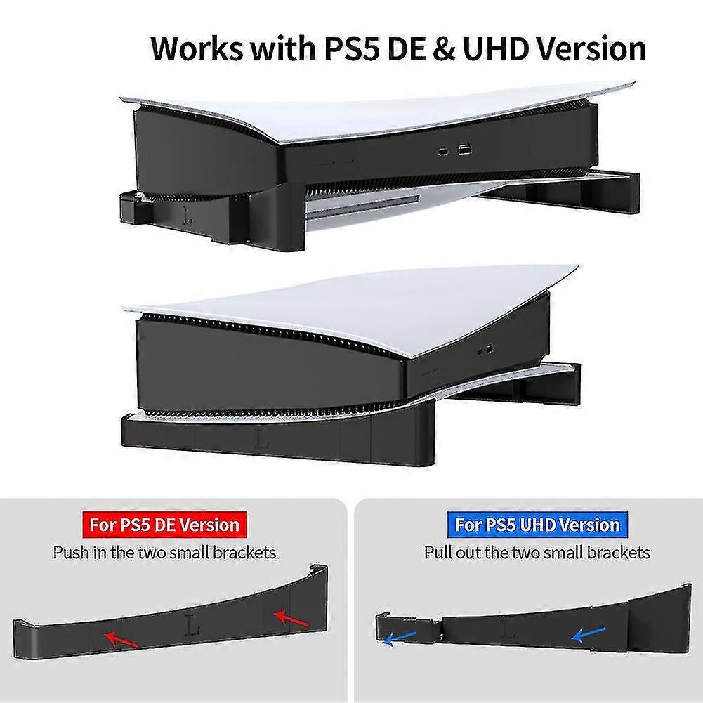 Horizontal Stand Compatible With Ps5 Disc & Digital Editions, Ps5 Base ...