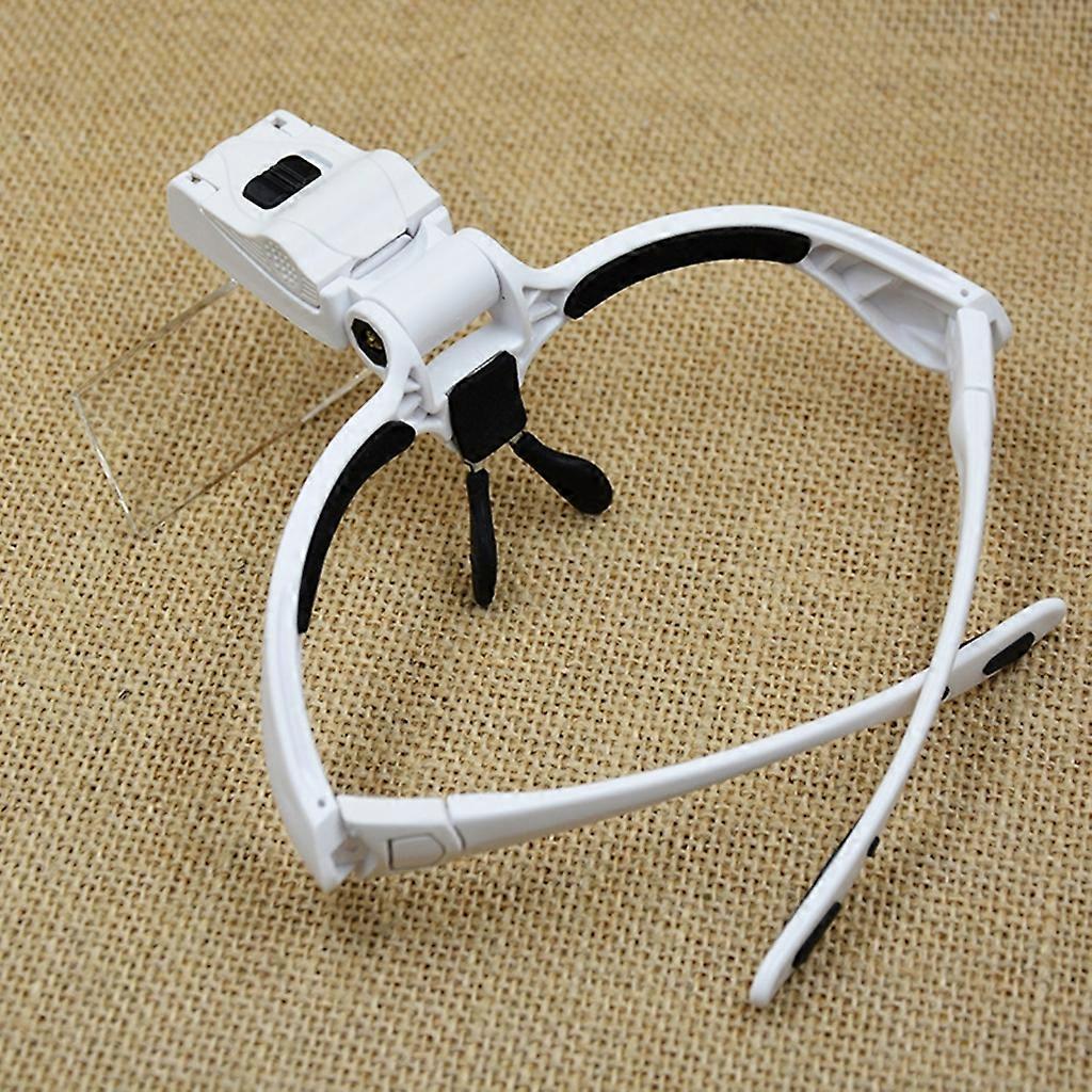 Head Mount Magnifying Glass with Led Professional Jewelers Loupe Repair ...