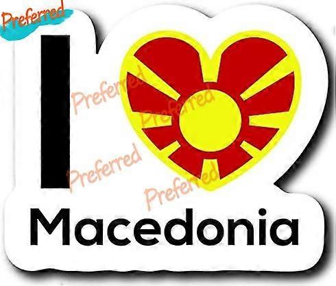 Kærlighed Makedonien Land Flag Decal Sticker Hjem Pride Travel Bil ...