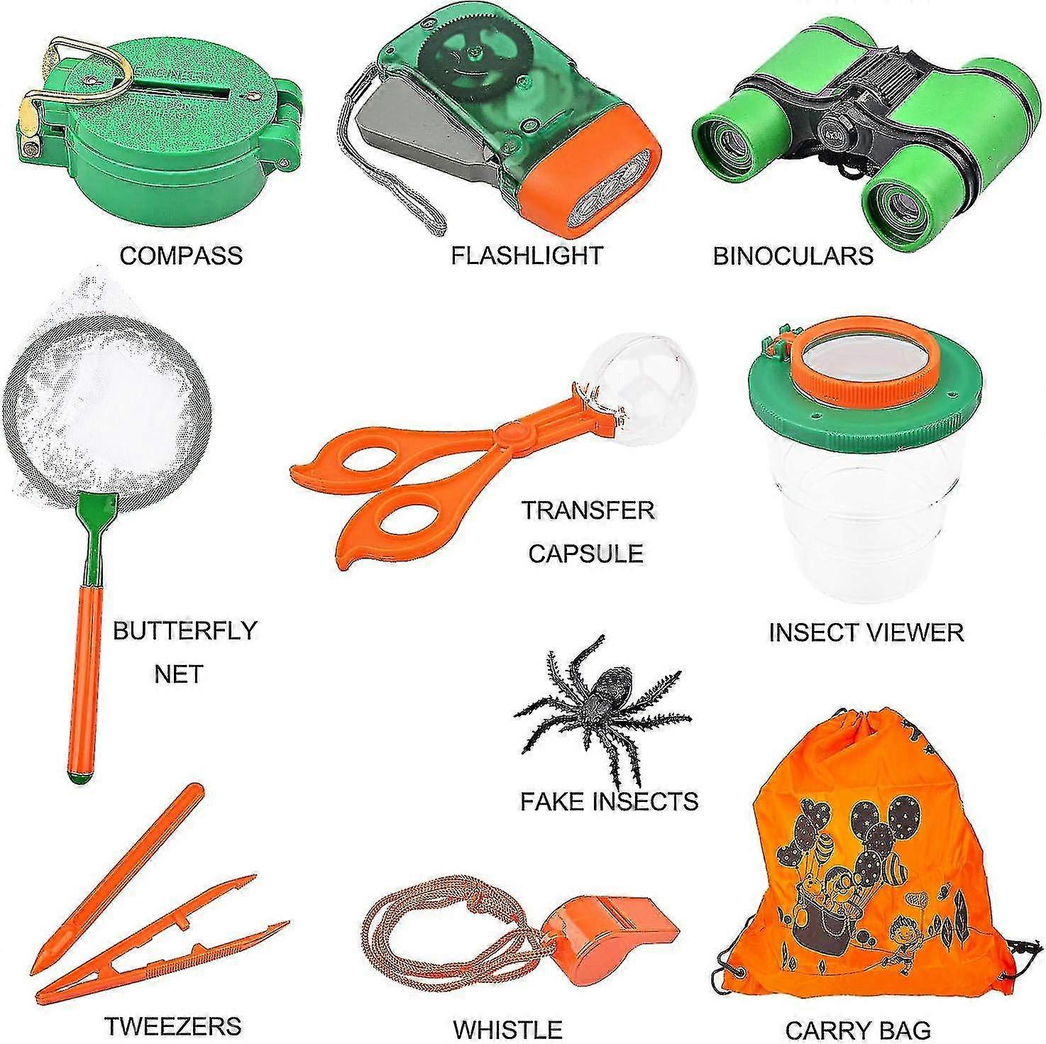 Outdoor Explorer Kit & Bug Catcher Set With Binoculars, Flashlight ...