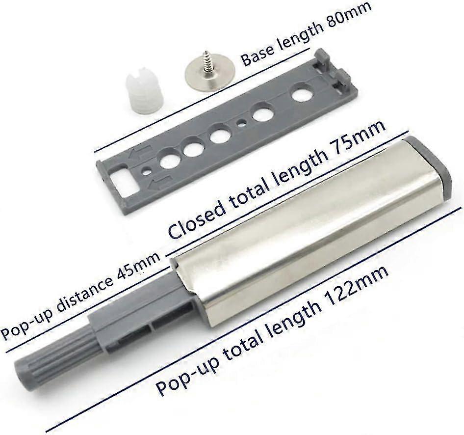 Door Damper, 10 Pieces Damper Buffer Push to Open Latch, Push to Open ...