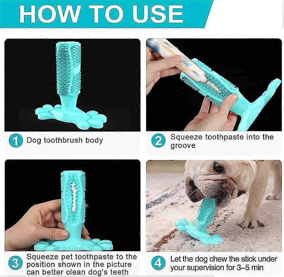 Dog Chew Rubber Toys Dog Toothbrush Teeth Cleaning Toy Dog Pet ...