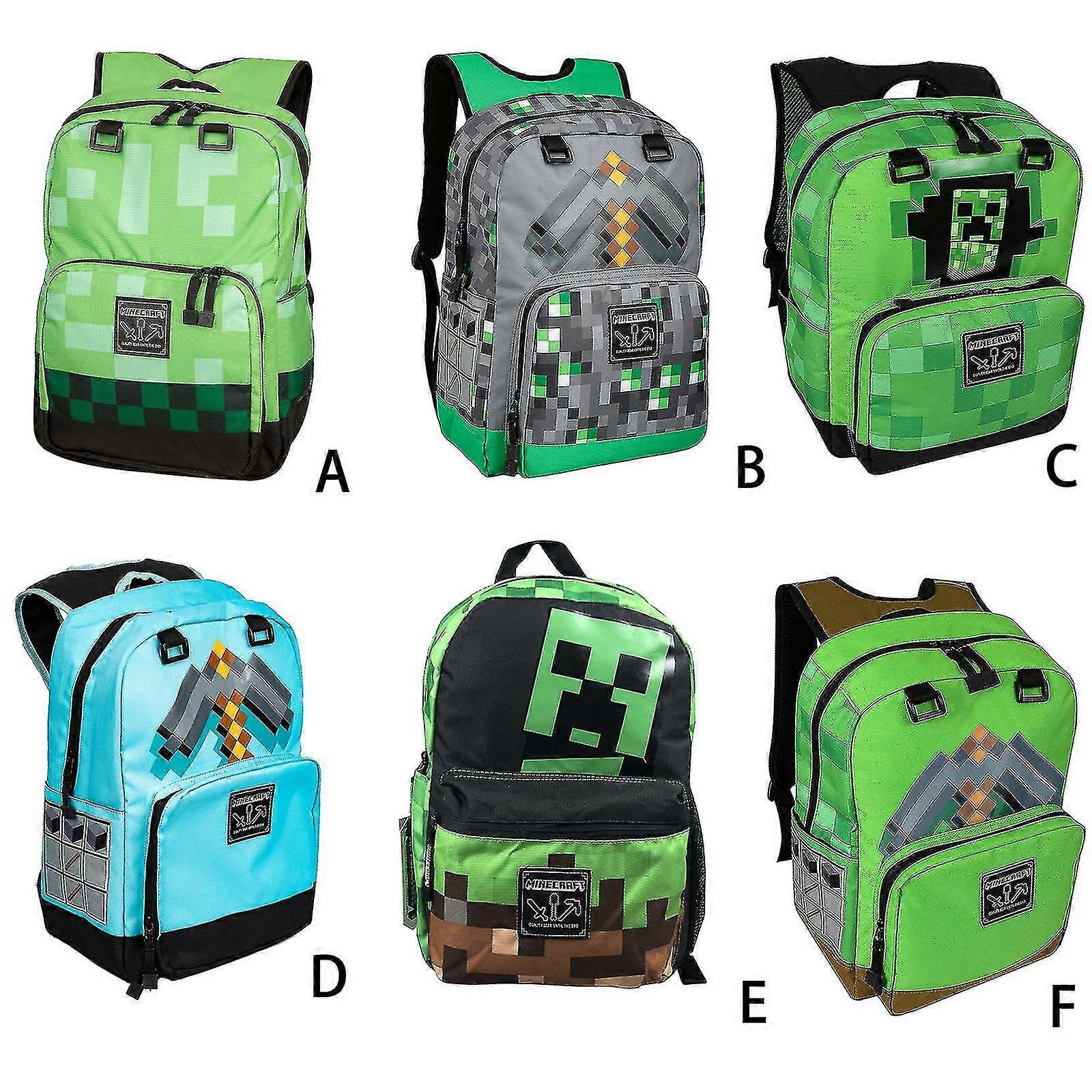 Minecraft School Bag Elementary School Children School Bag Backpack ...