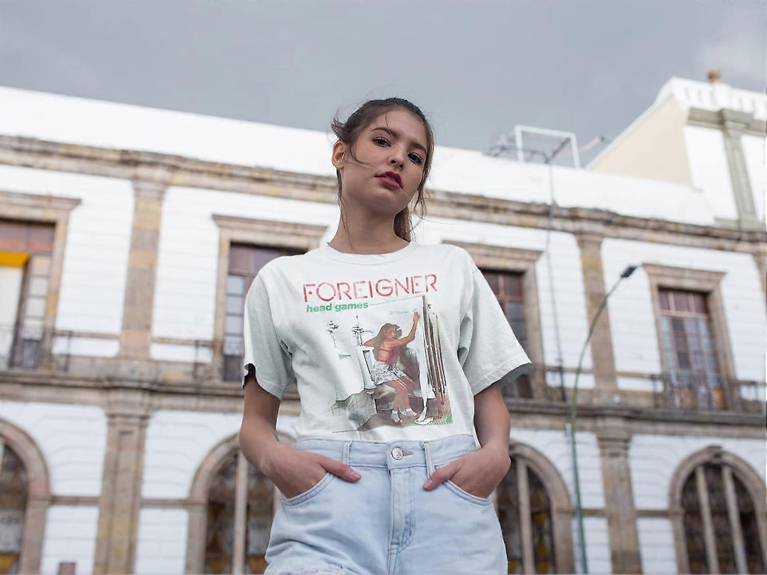 Foreigner Head Games Album Cover Mens Short Sleeve T Shirt 80s Music ...