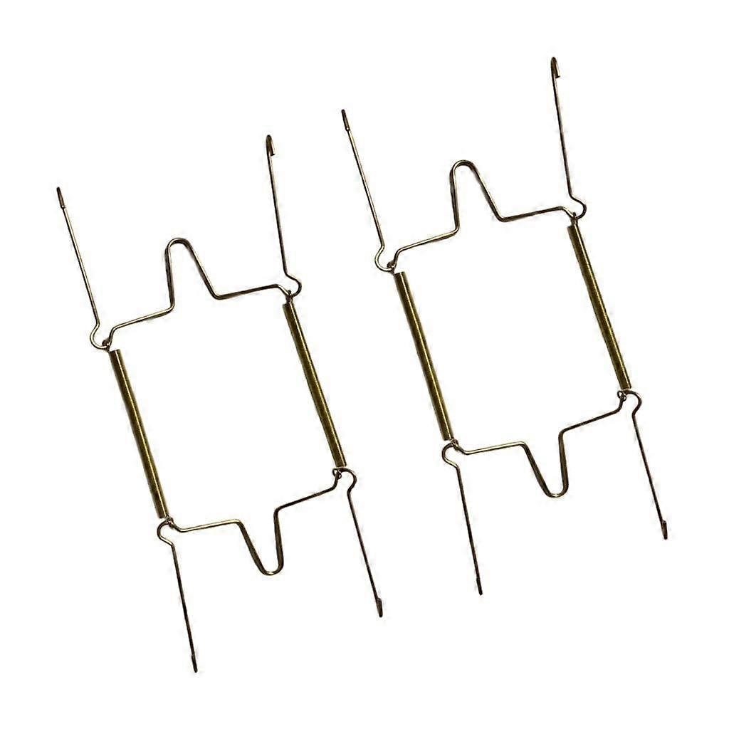 2pcs Expandable Wire Wall Mount Decor Plate Spring Rack f/ Antique ...