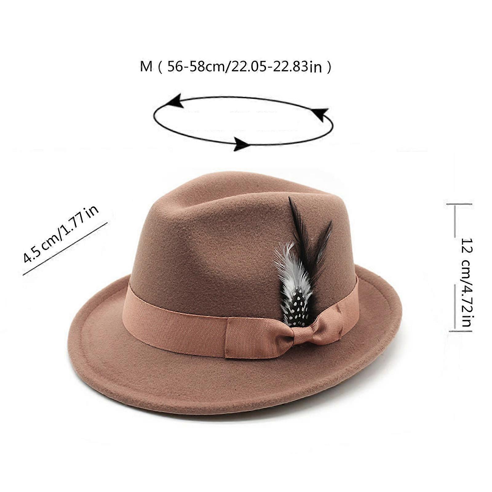 Felt Flat Top Fedora Hat for Men Adult Stage Performances Hat Theme ...