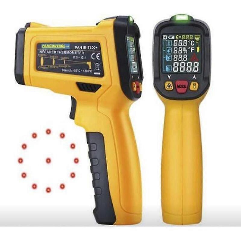 Digital Infrared Thermometer Pan Ir-T800+ Laser Display | Fruugo AU