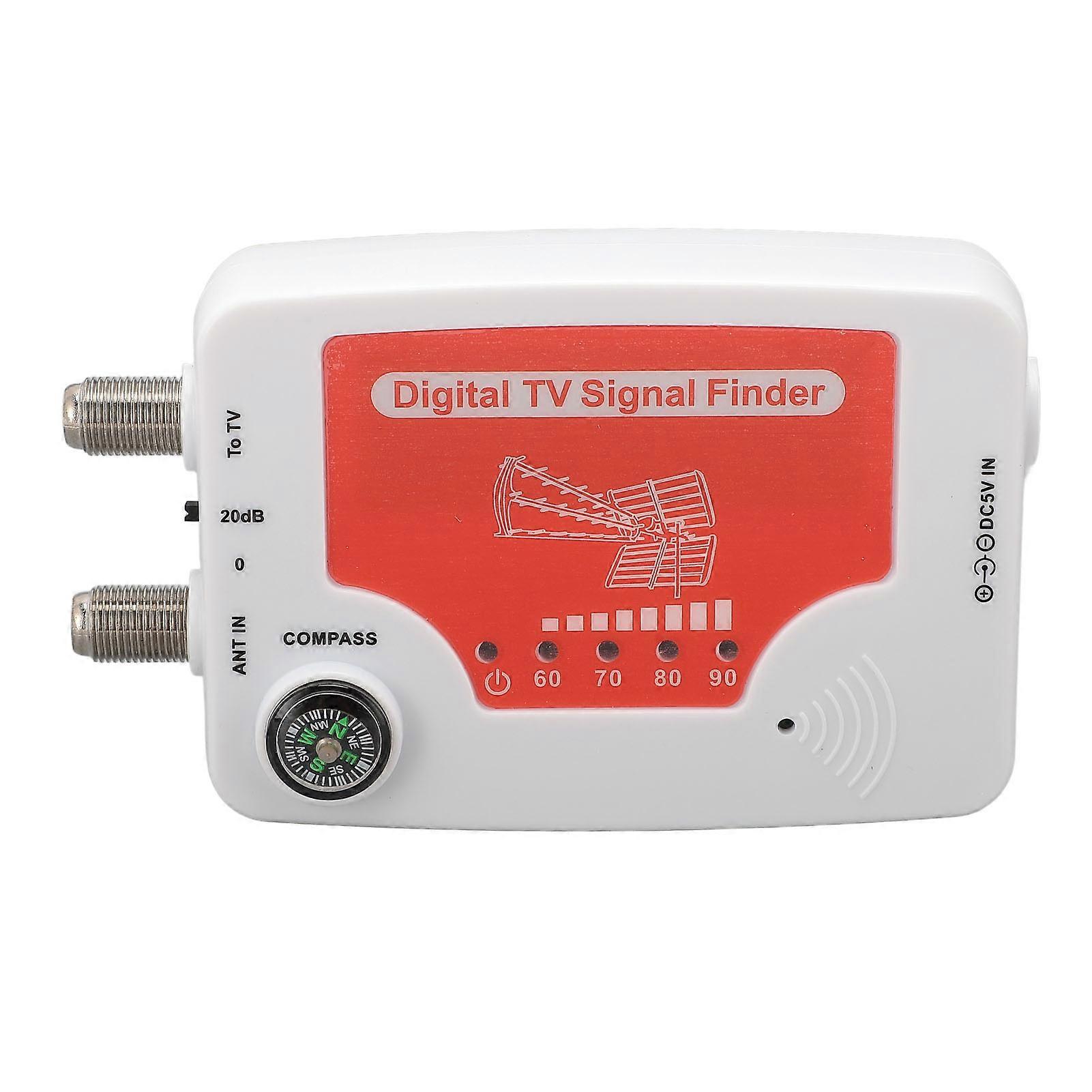 TV Signal Finder LED Display Portable TV Antenna Strength Finder Signal ...