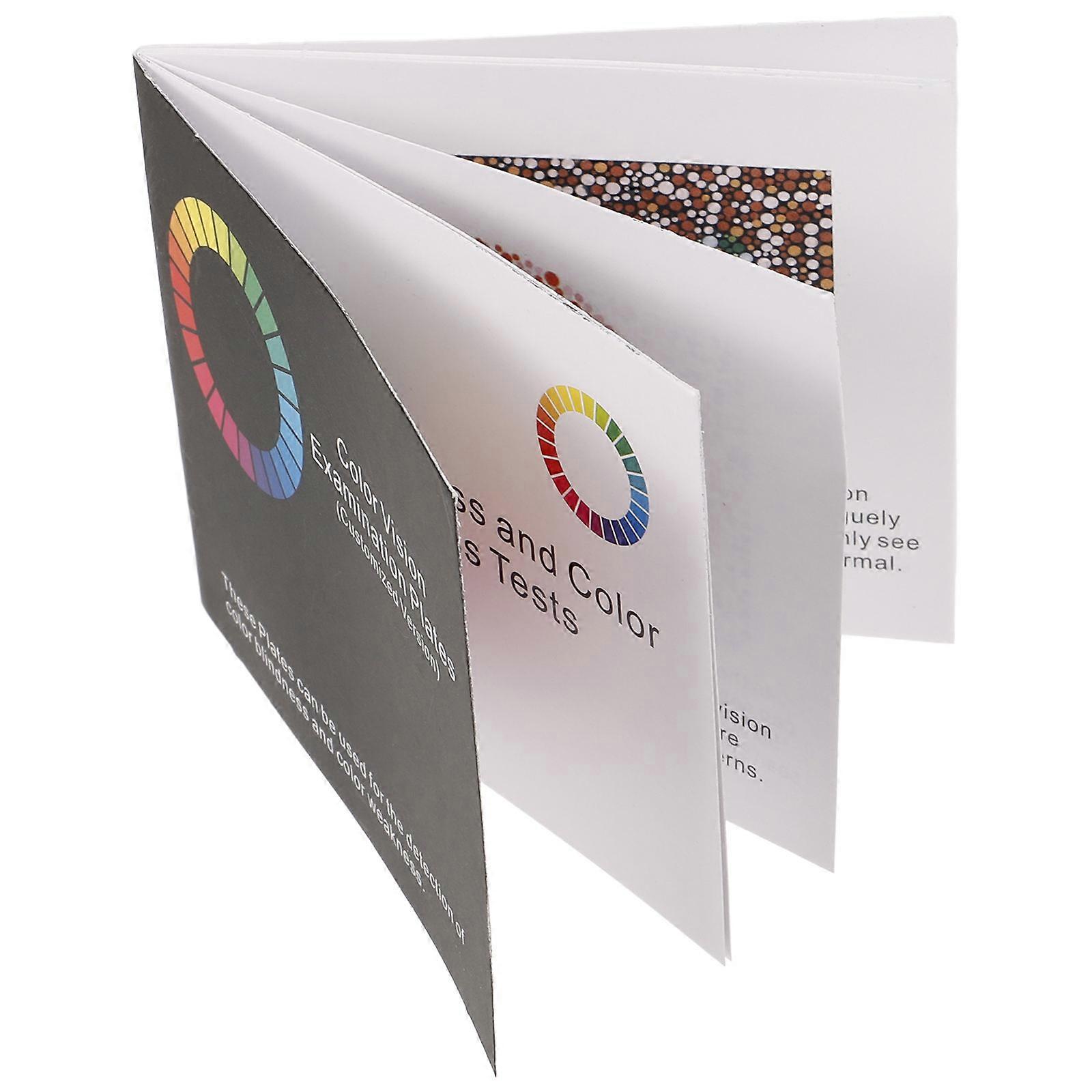 Color Blind Testing Book Vision Book Color Chart Test Chart Book for ...