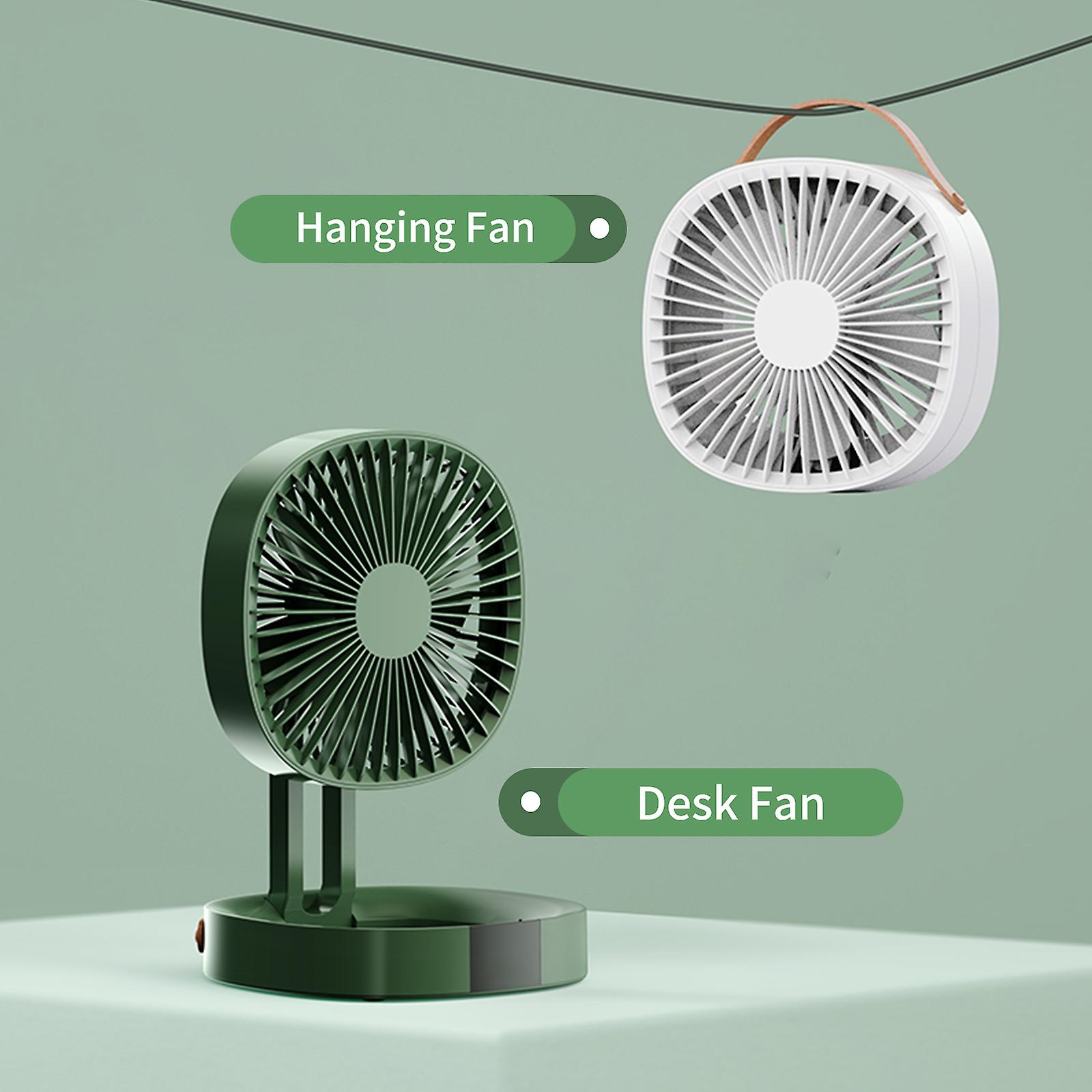 Mini Folding Fan Usb Rechargeable Desk Fan Portable 3 Speeds Wall ...