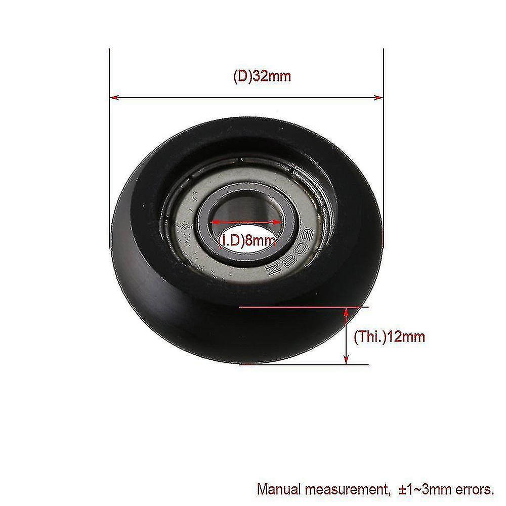 4 Sets Furniture Roller Wheels Sliding Wheels For Wardrobe Sliding Door ...