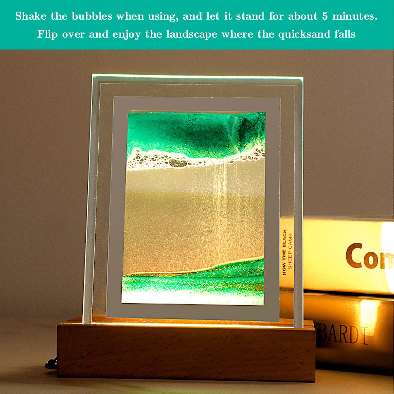 Creative Moving-Sand Frame Art Sand Painting Glass 3d Sandscape in ...