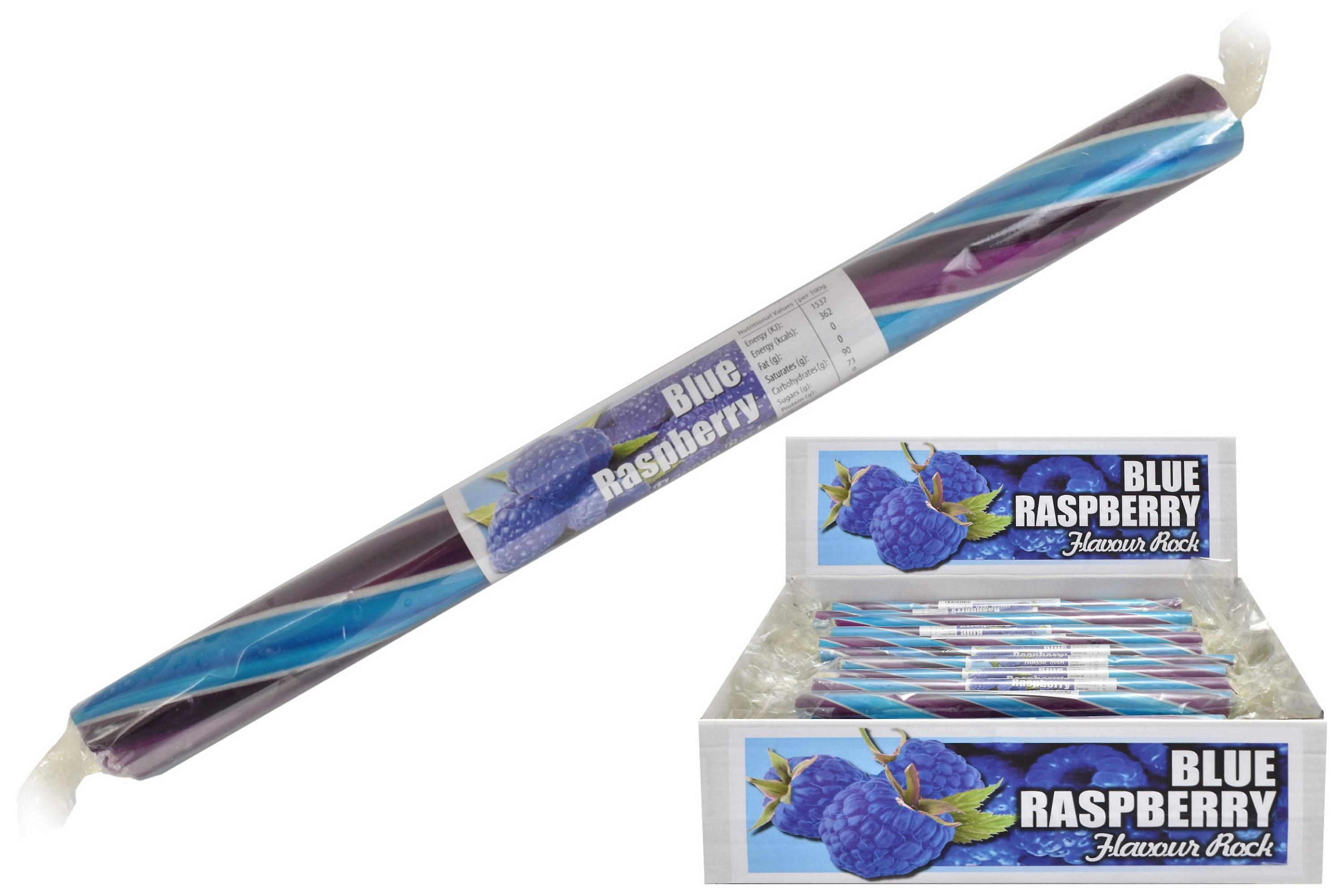 Pack of 20 Medium Flavoured Rock Sticks - Blue Raspberry | Fruugo UK