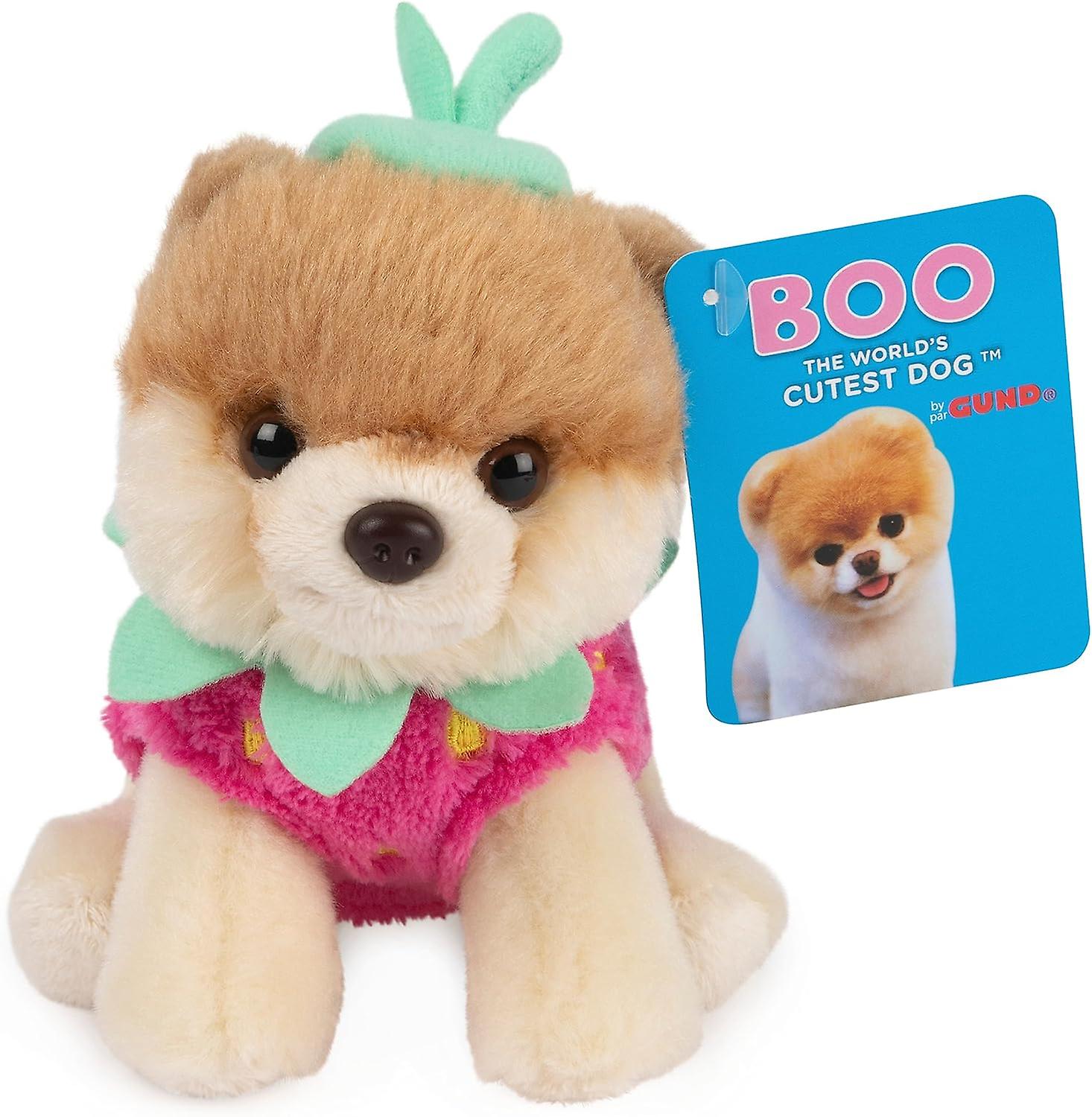 The Worlds Cutest Dog Strawberry Plush Pomeranian Stuffed Animal For ...