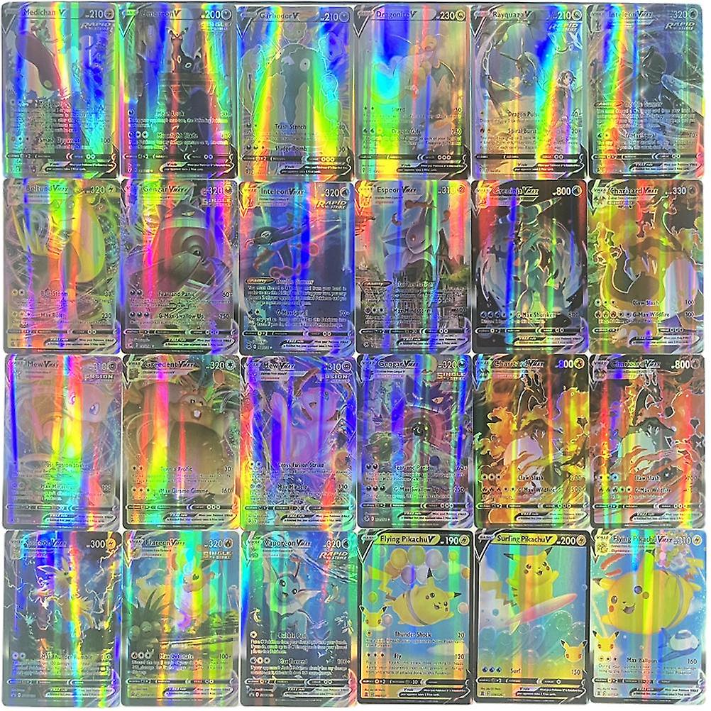 100-Piece Anime Trading Card Set for Kids - English Cartoon Game Cards ...