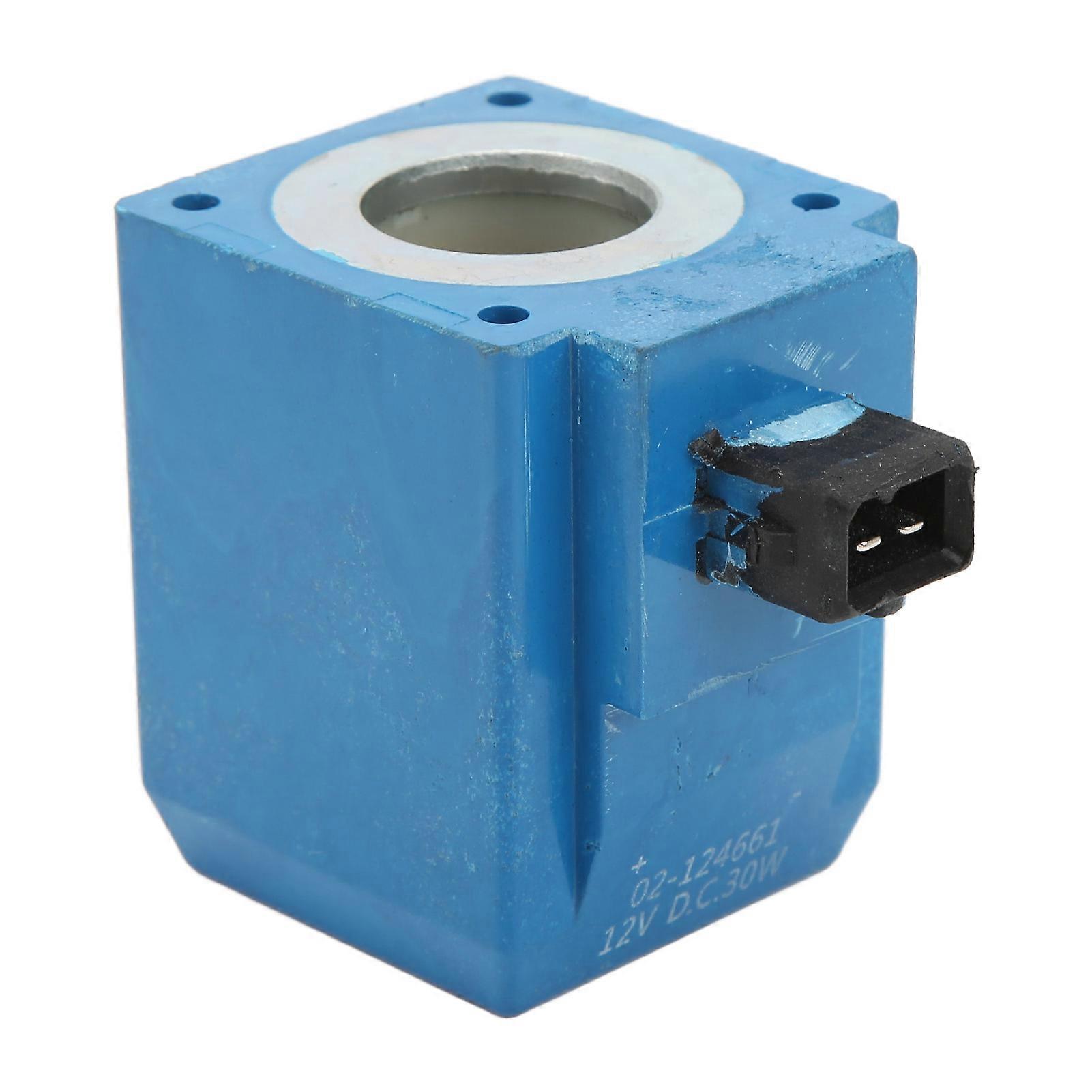 Solenoid Coil 02 124661 12V 30W Round Pin Valve Coil Replacement for ...