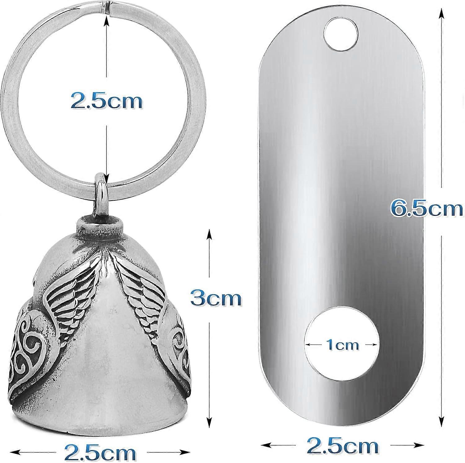 Keyring Motorcycle Bell Biker Guardian Bell Lucky Charm Bell Pendant ...