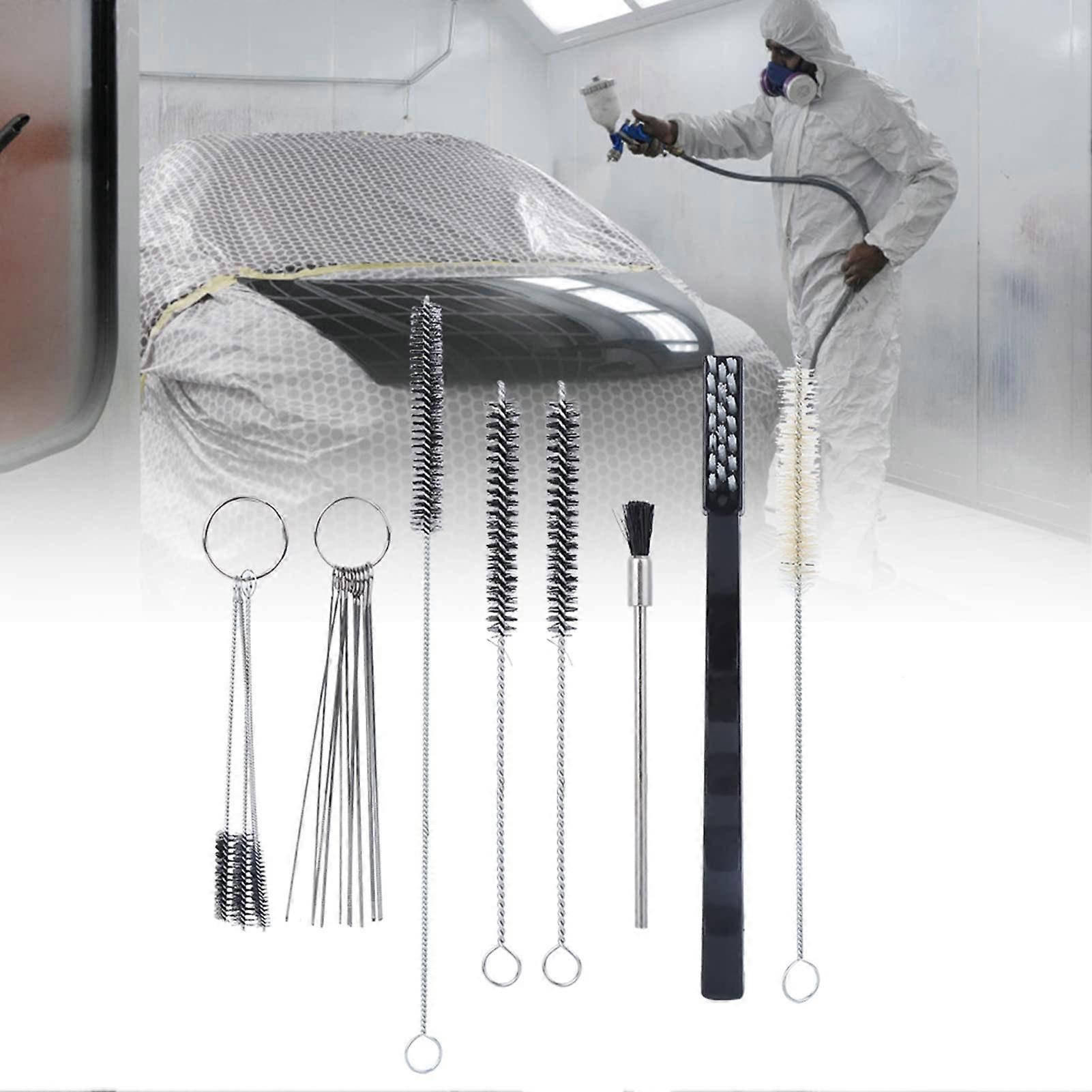 19 Piece Spray Gun Cleaning Kit, Airbrush Painting Cleaning Tools Kit ...
