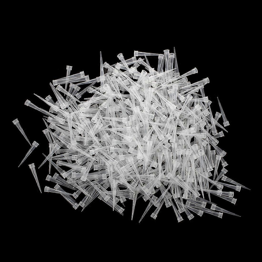 Laboratory Clear White 10UL Lab Liquid Pipette Pipettor Tips 1000 Pcs ...