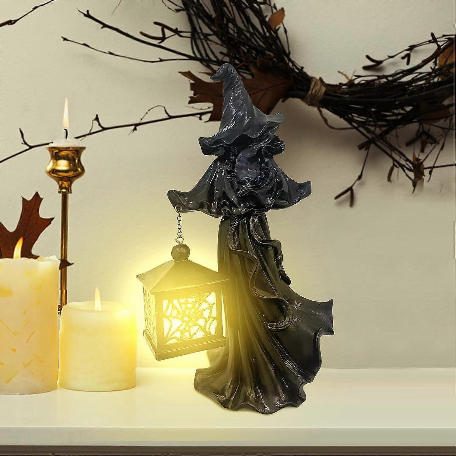 Hat Witch Lantern Messenger Decoration, Witch Lantern Ornament, Witch ...