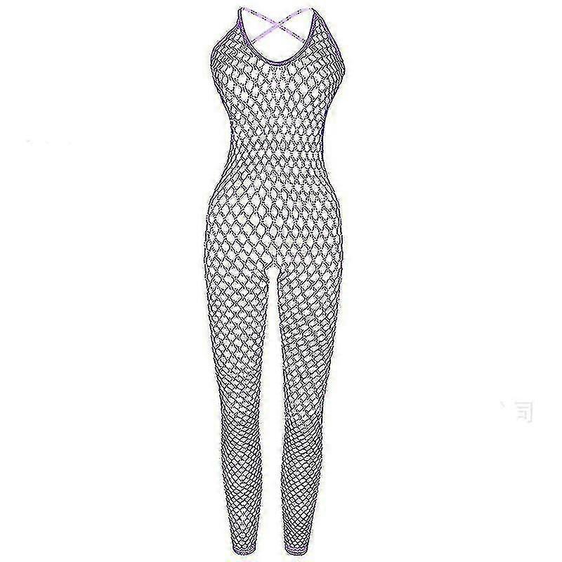 Sexy Female Fishnet Tights Body Suit Stockings Sling Cupless Crotchless ...