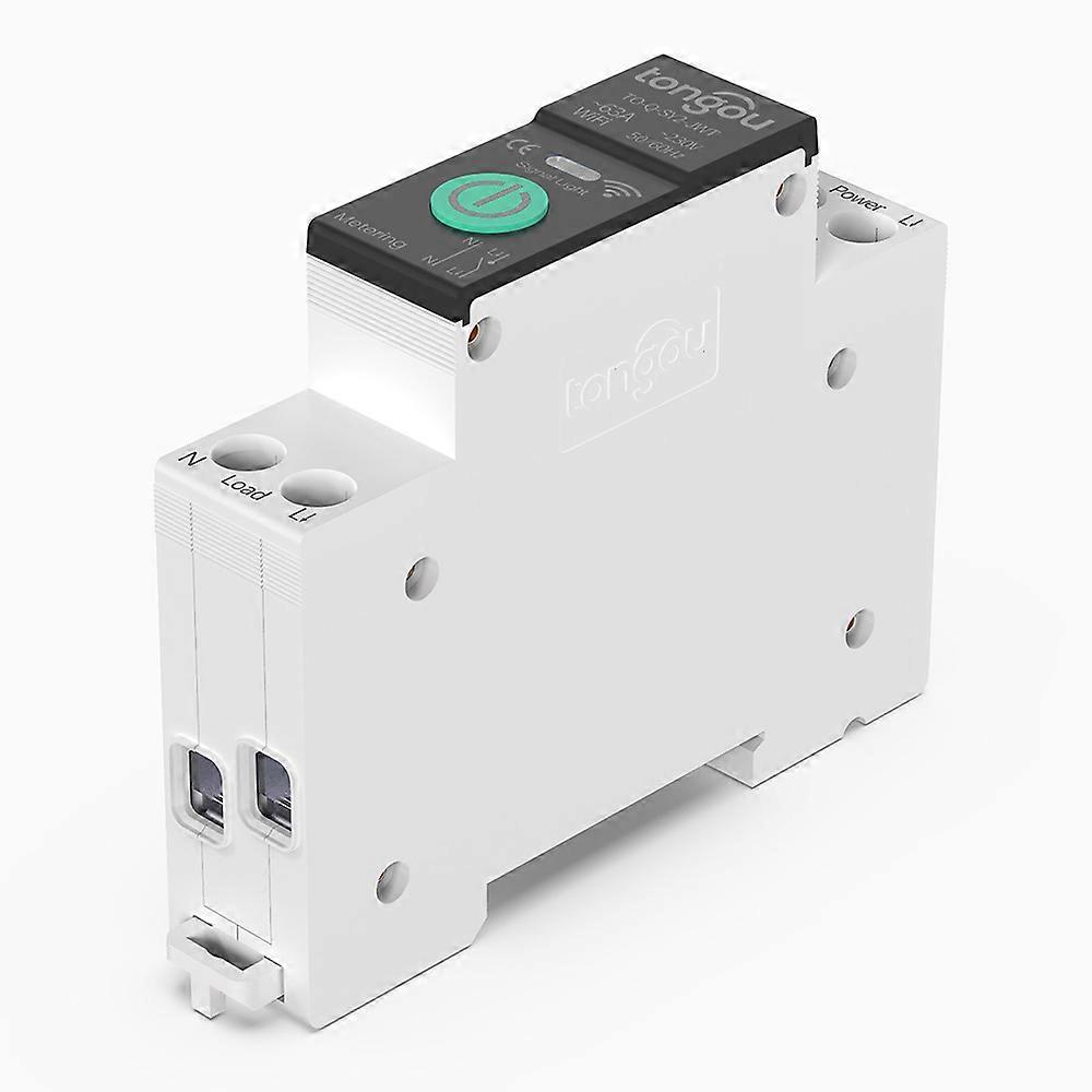 TONGOU Tuya WiFi Intelligent Circuit Breaker with Metering 1P 63A DIN ...